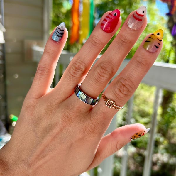 Long Nails Keyboard Cover Silicone Raised Keycaps for Quiet, Easy ...