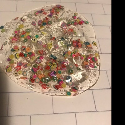 Clear Fruit Slime Detox Water Clay Fruit Slices - Etsy