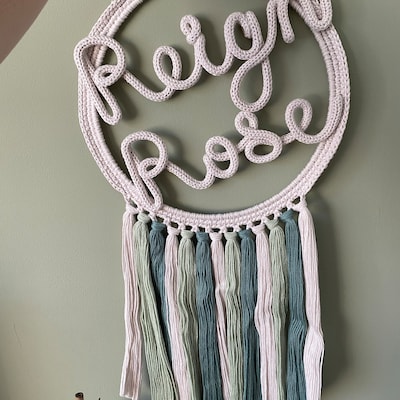 Knitted Mothers Day Sign Wire Word Cord Knit Rope Mothers Day Gift for ...