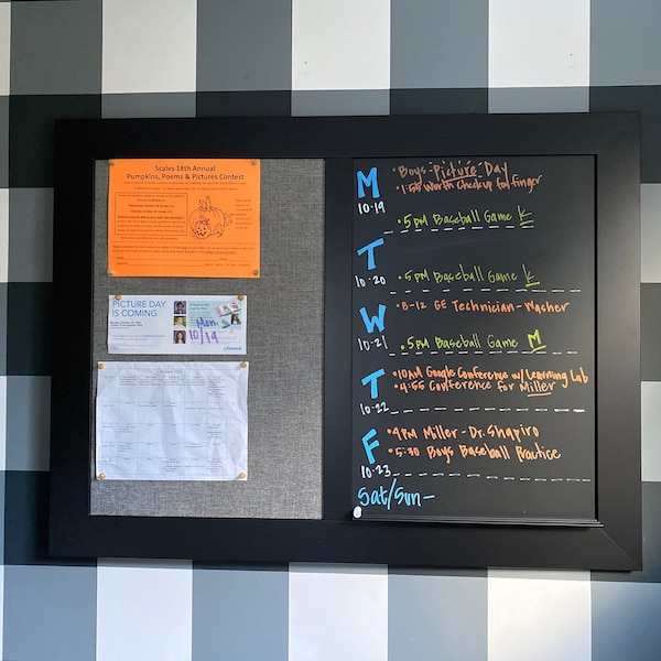 Chalk Combo Board | Chalk + Bulletin Board | Chalkboard Combo ...