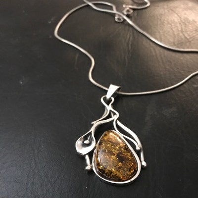 Bronze Freeform Pendant - Etsy