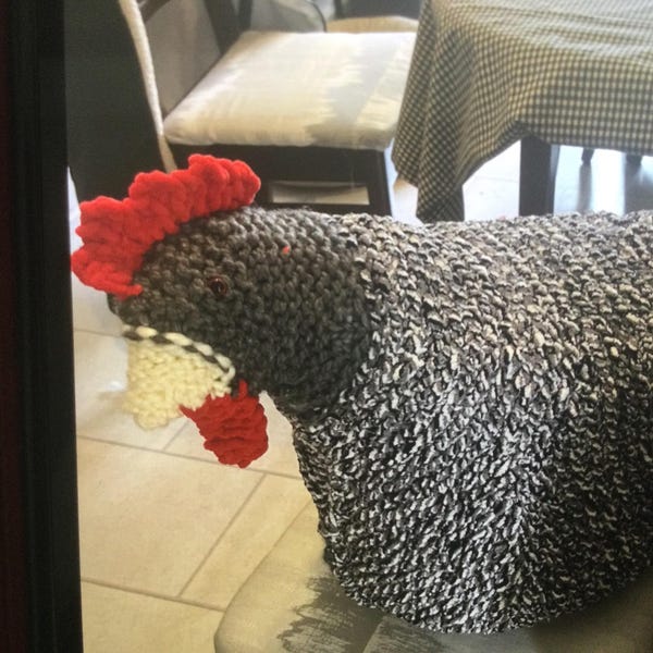 Knitted Emotional Support Chicken™ Pattern original and Only Legal One ...