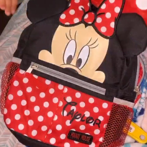 Personalized Minnie Mouse 10 Inch Mini Backpack With Harness - Etsy