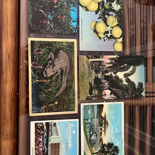 Set of Vintage Sea Postcards , Vintage Postcard Set, Unused and Used ...