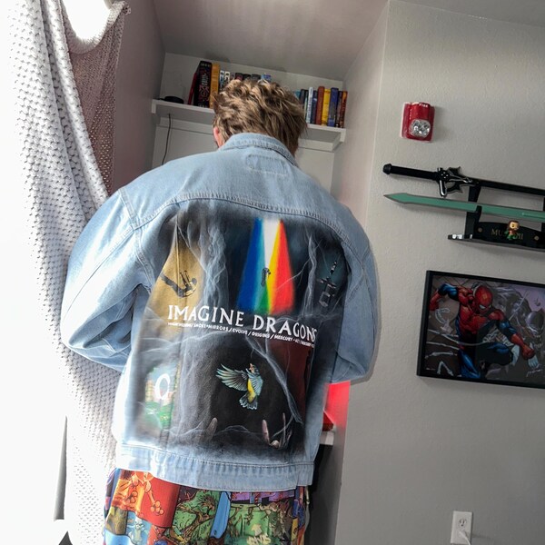 Imagine Dragons Jacket, Hand-painted, Customized Jacket Painting ...