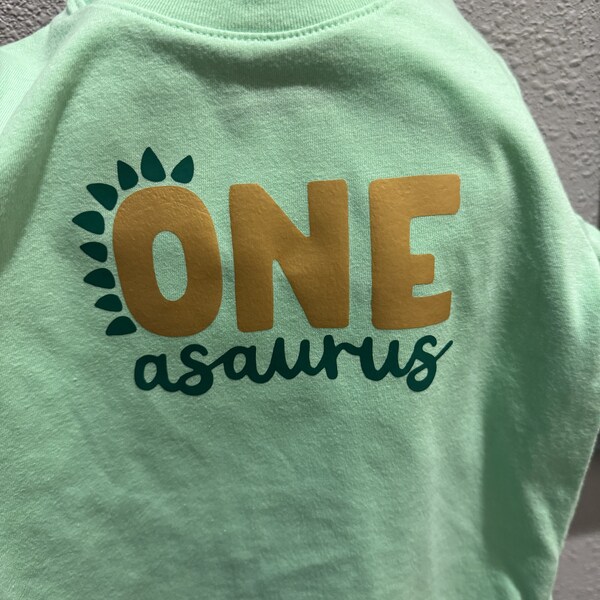 One A Saurus Dinosaur Green | 338 | Digital File Download | SVG EPS PNG ...