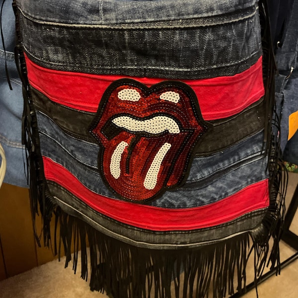 Rolling Stones Patch, Sequin Patch Tongue Patch, Iron On - Etsy