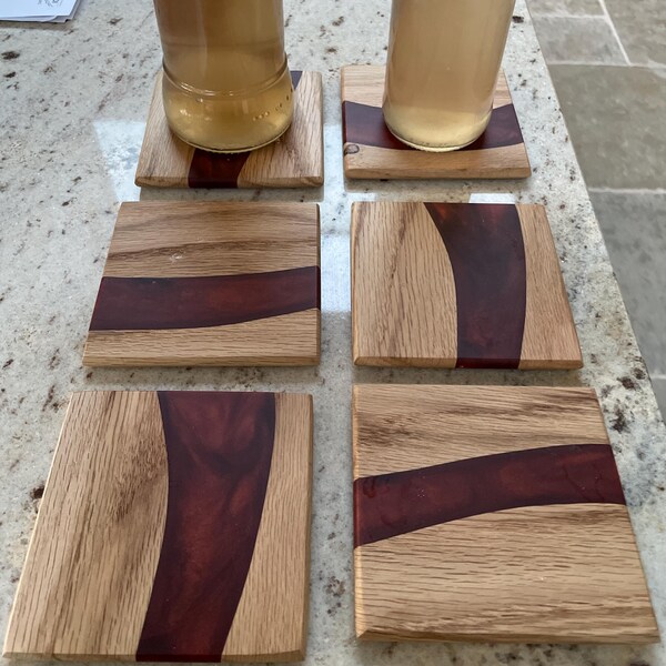 Linear Pendant Light, Wood & Epoxy Ceiling Light, Chandelier Lighting ...