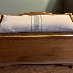 Grain Sack Inspired Farmhouse Sink Curtain Farmhouse Curtains Feed Sack ...