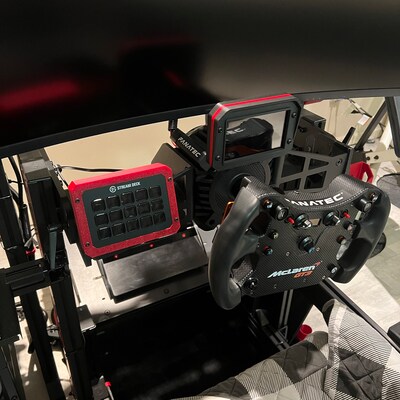 Stream Deck Enclosure With Adjustable Mount for Sim Racing Flight Rig ...