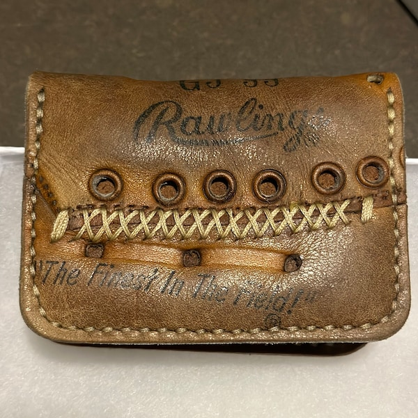 Rawlings Baseball Glove Minimalist Wallet - Front Pocket Wallet / Card ...