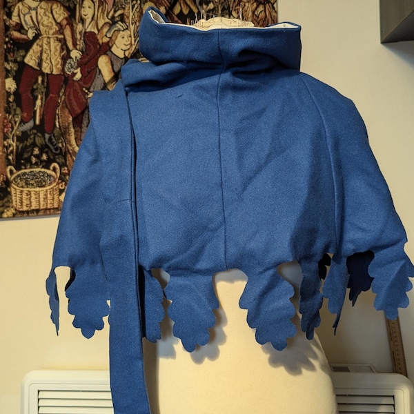 Medieval 14th Century Liripipe Hood Made of Wool and Linen Lining, With ...