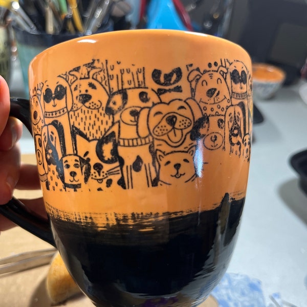 Ceramic Decal - Groovy Dogs - Etsy