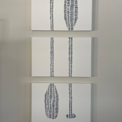 Coastal Wall Art Abstract Beach House Print Decor Coastline Painting ...