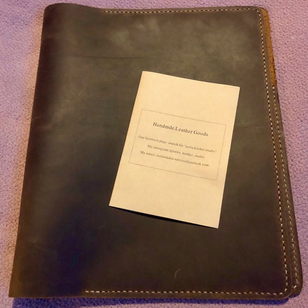 Leather Binder 3-ring, Compatible 8.5 X 11 Refill Paper, A5, B5 Paper ...