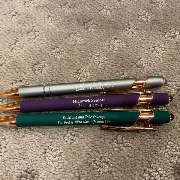 Custom Wedding Rose Gold Pens, Personalized Business Pens, Bulk Custom ...