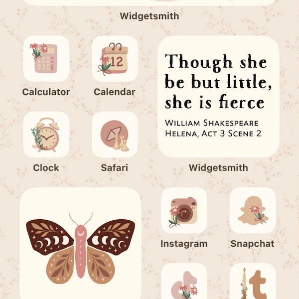 Light Academia Aesthetic IOS 14 Icons Pack, Beige Academia Ios App ...