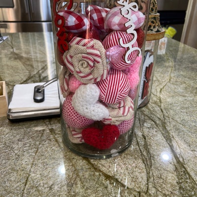 Rustic Valentine's Day Rag Balls Rustic Valentine's - Etsy