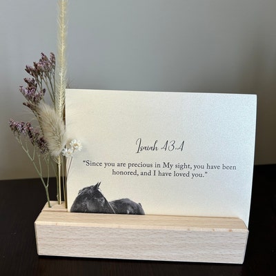 Card and Dried Flower Holder 10 Cm. Card Holder With Space for Dried ...