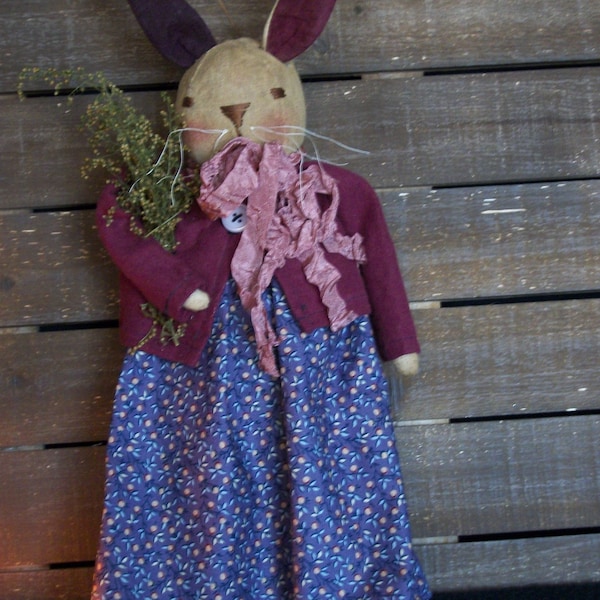Primitive Easter Bunny Rabbit Doll Stella Digital PATTERN Stella ...