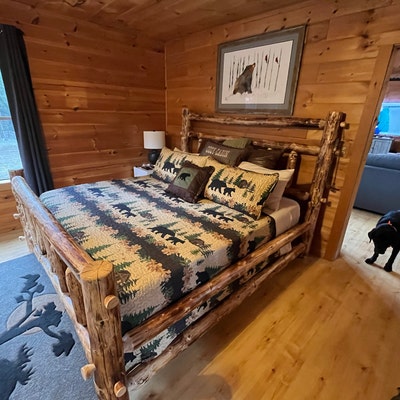 Wilderness Log Bed Kit Gorgeous Design Space Saving and Priced Right We ...