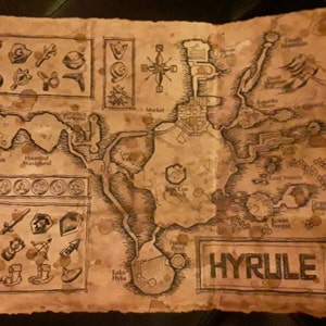 Zelda Map, Termina Map, Hyrule Map, Legend of Zelda, Majoras Mask ...