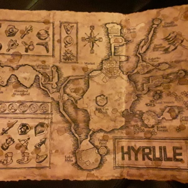 Zelda Map, Termina Map, Hyrule Map, Legend of Zelda, Majoras Mask ...