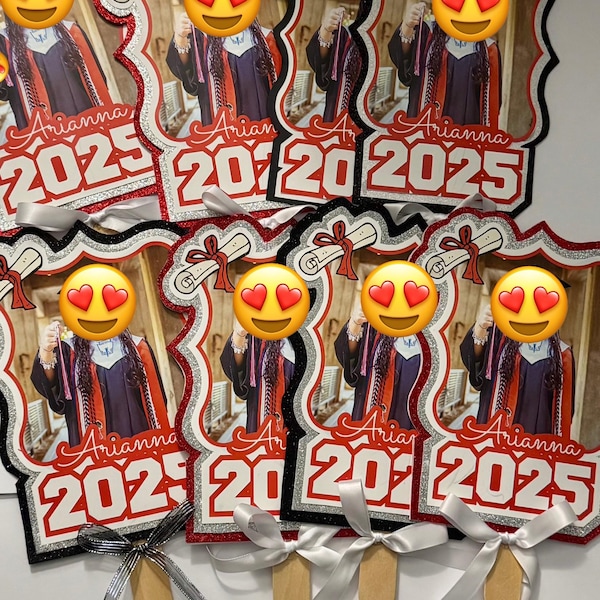 Senior Fan Template | DIY Big Head | Graduation Paddle | Editable ...