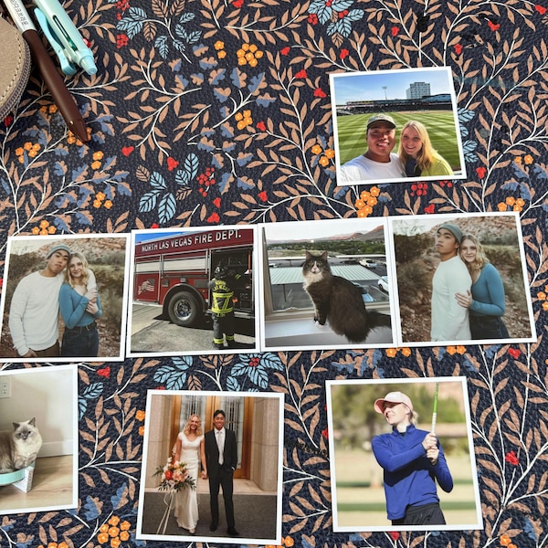 DIY Photo Album Handmade Scrapbook Black Pages Kraft Sketchbook Custom ...