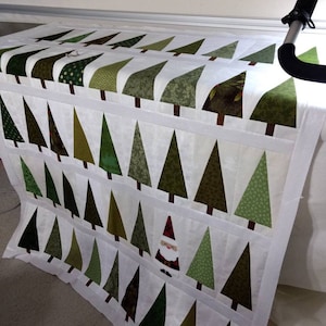 Santa in the Trees Quilt Pattern PDF - Etsy