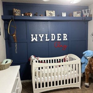 Custom Wood Name Sign for Nursery Girl Boy Over Crib Sign - Etsy