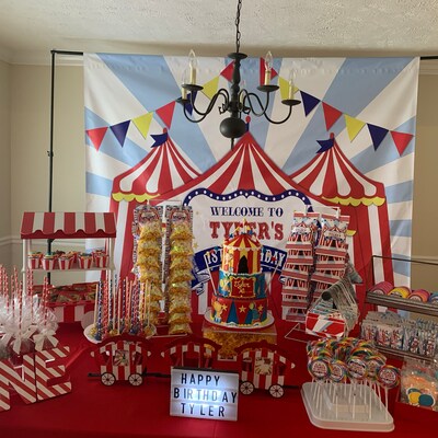 Circus Carnival Theme Editable Instant DIGITAL DOWNLOAD Wrappers ...