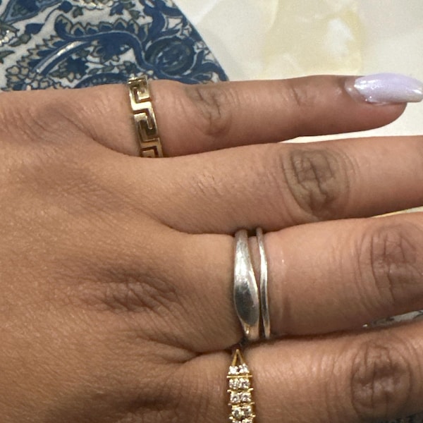 Set of 2: Duo Form Rings by Caitlyn Minimalist • Minimalist Style ...