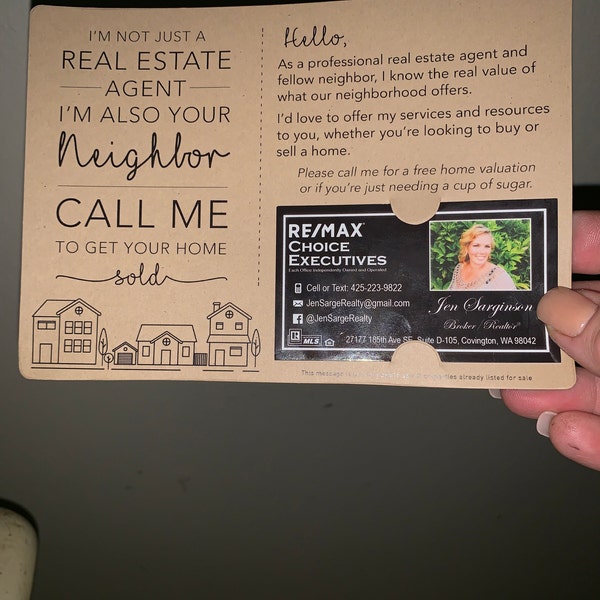 Set of I'm Not Just a Real Estate Agent, I'm Also Your Neighbor Mailer ...