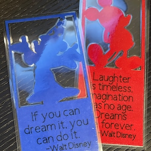 Disney Inspired Bookmarks, Custom Bookmark, Teacher Gift, Kids Bookmark ...