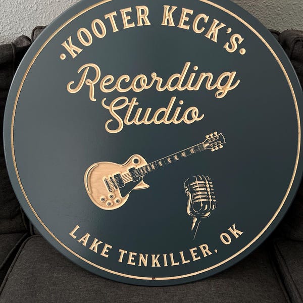 Personalized Band Sign Guitar Room Sign, Carved Wood Music Decor, Wood ...