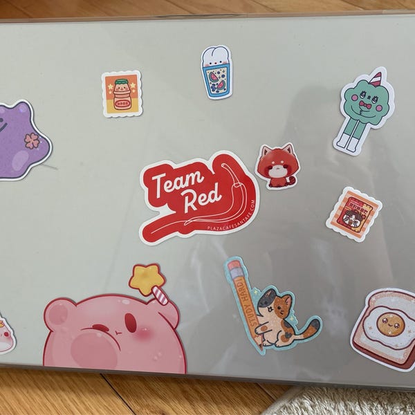 Kirbo Squishy Large Peeker Stickers | Cute Glossy Waterproof ...