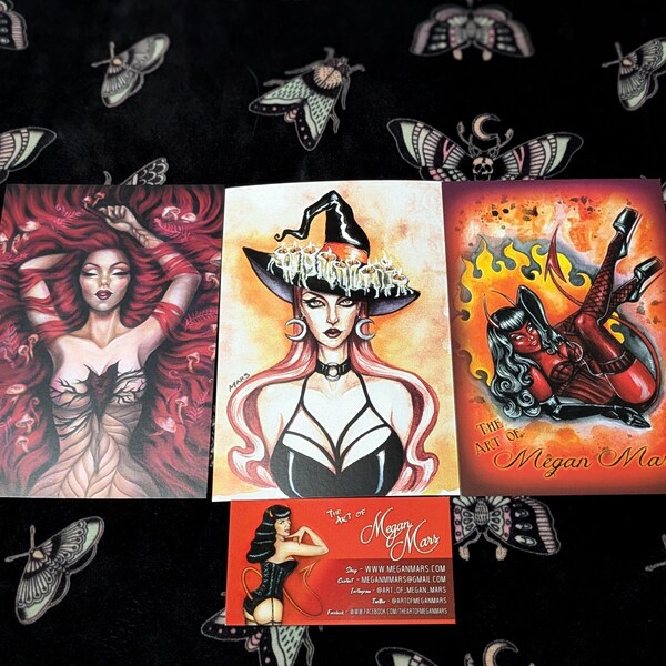 Duality Latex Devil and Angel Pin-up 11x14 Poster Art Print by Megan ...