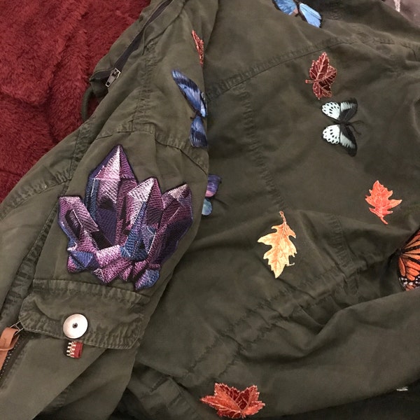 Crystal Iron on Patch, Gems Patch, Iron on Embroidered Patch, Crystal ...