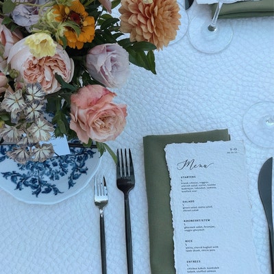 Gold Handwritten Table Numbers on Hand Made Paper, Gold Wedding ...