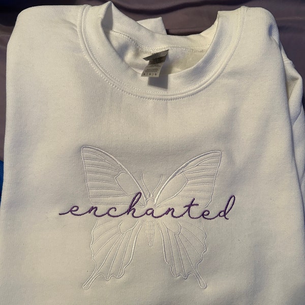 Enchanted | Embroidered Sweatshirt | Merch, Lyrics, Speak Now, Gift ...