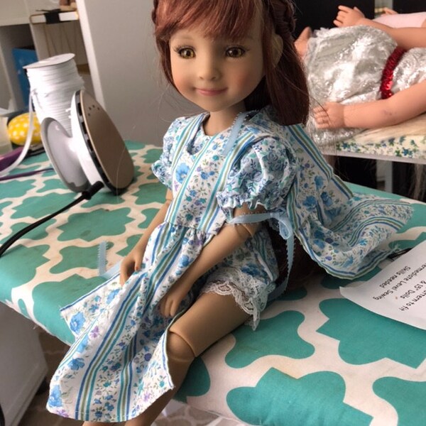 Vintage Ticking Stripe Fabric Pillow Protectors Blue Rose Stripe PAIR ...