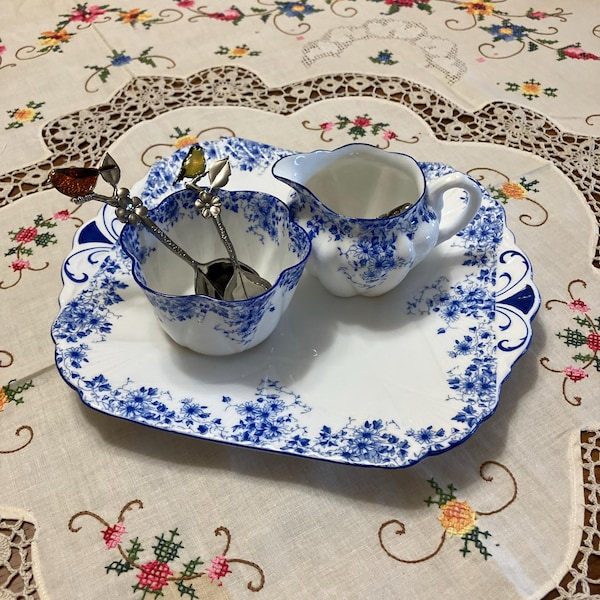 Rare Antique Royal Doulton England Porcelain Dessert Plate, Florals ...