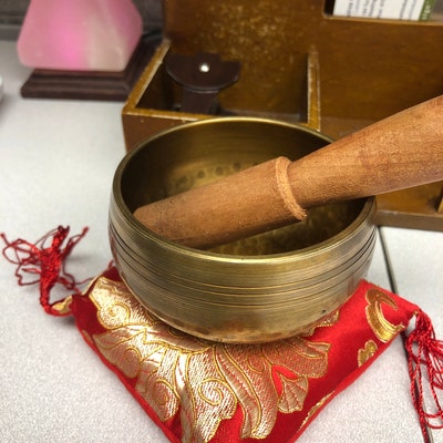Beautiful Tone Buddhist Brass Bell Medium Tibetan Prayer Bell - Etsy