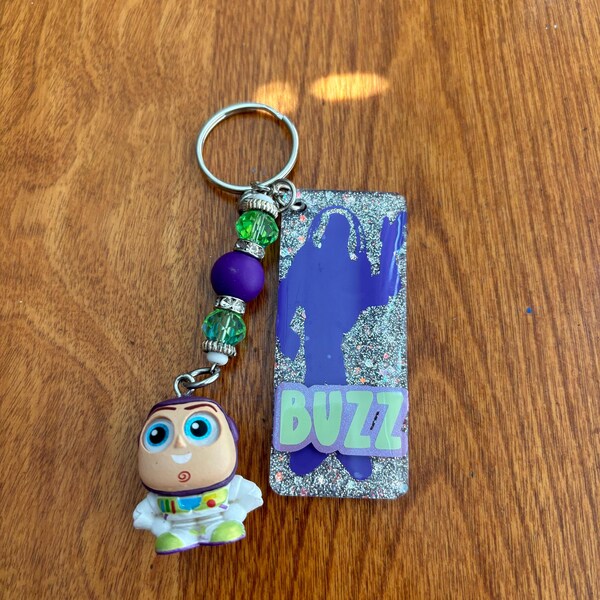 Lotso the Bear From Toy Story Glitter Keychain Doorables - Etsy