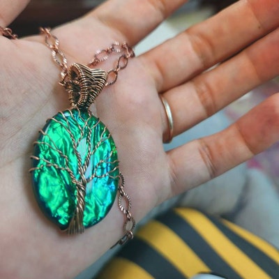 Human Realistic Eye Pendant Awakening Human Eye Jewelry Dual Blue Color ...