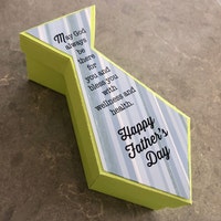 SVG File: 3D Tie Shaped Gift Box for Father's Day SVG Cut File Gifts ...