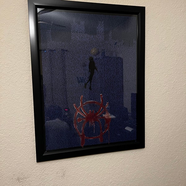 Into the Spider-verse - Handwritten Script Poster - Etsy