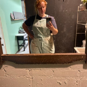 Green Durable Cotton Canvas Pottery Apron Ceramic Apron Throwing Apron ...