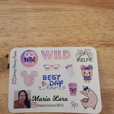 Custom Contact Cards on Premium Matte Sticker Paper - Etsy